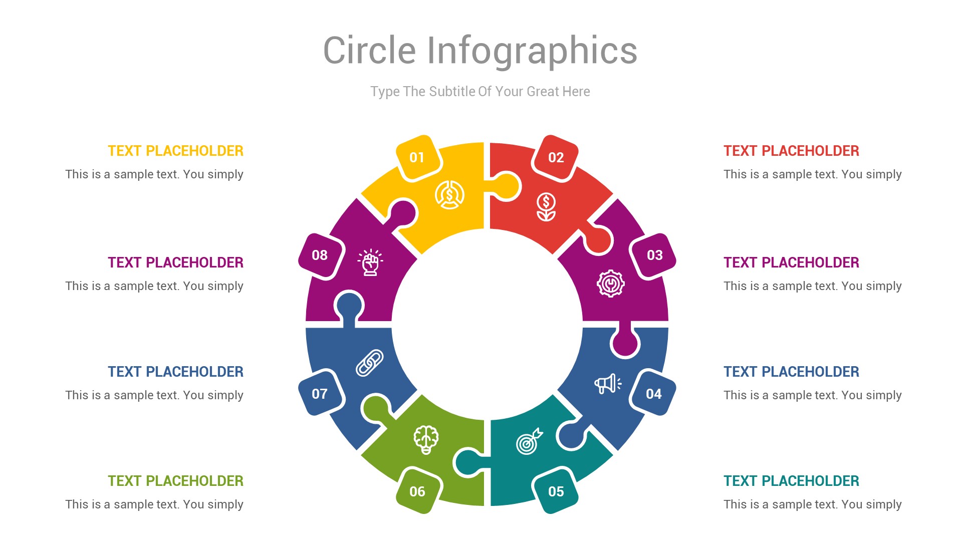 Circle Infographics Google Slides Presentation by SOOZ_ART | GraphicRiver