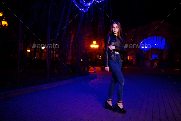 Night portrait of girl model Stock Photo by ASphotostudio | PhotoDune