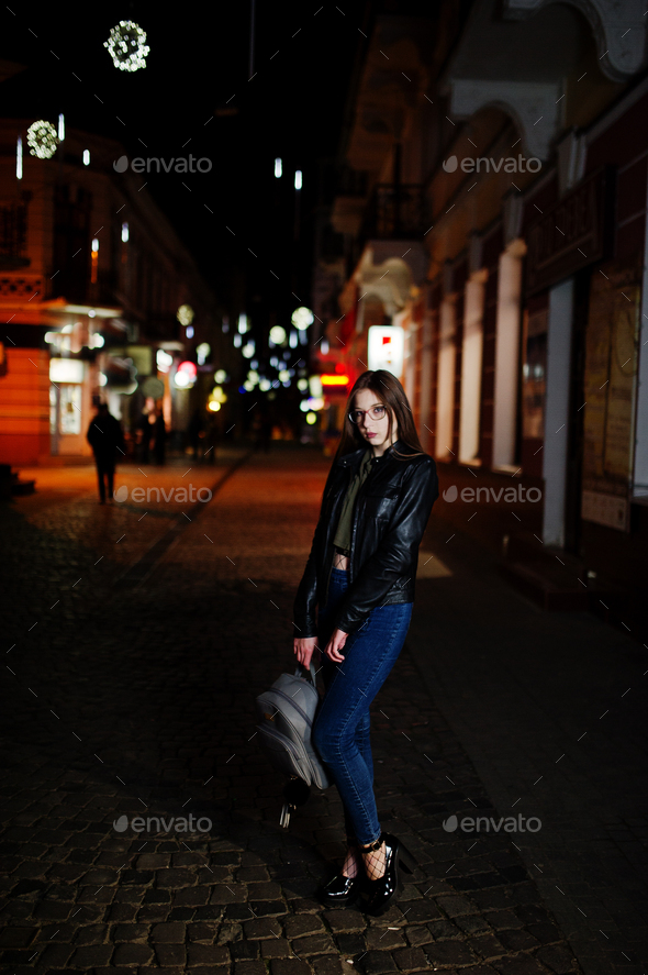 Night portrait of girl model Stock Photo by ASphotostudio | PhotoDune