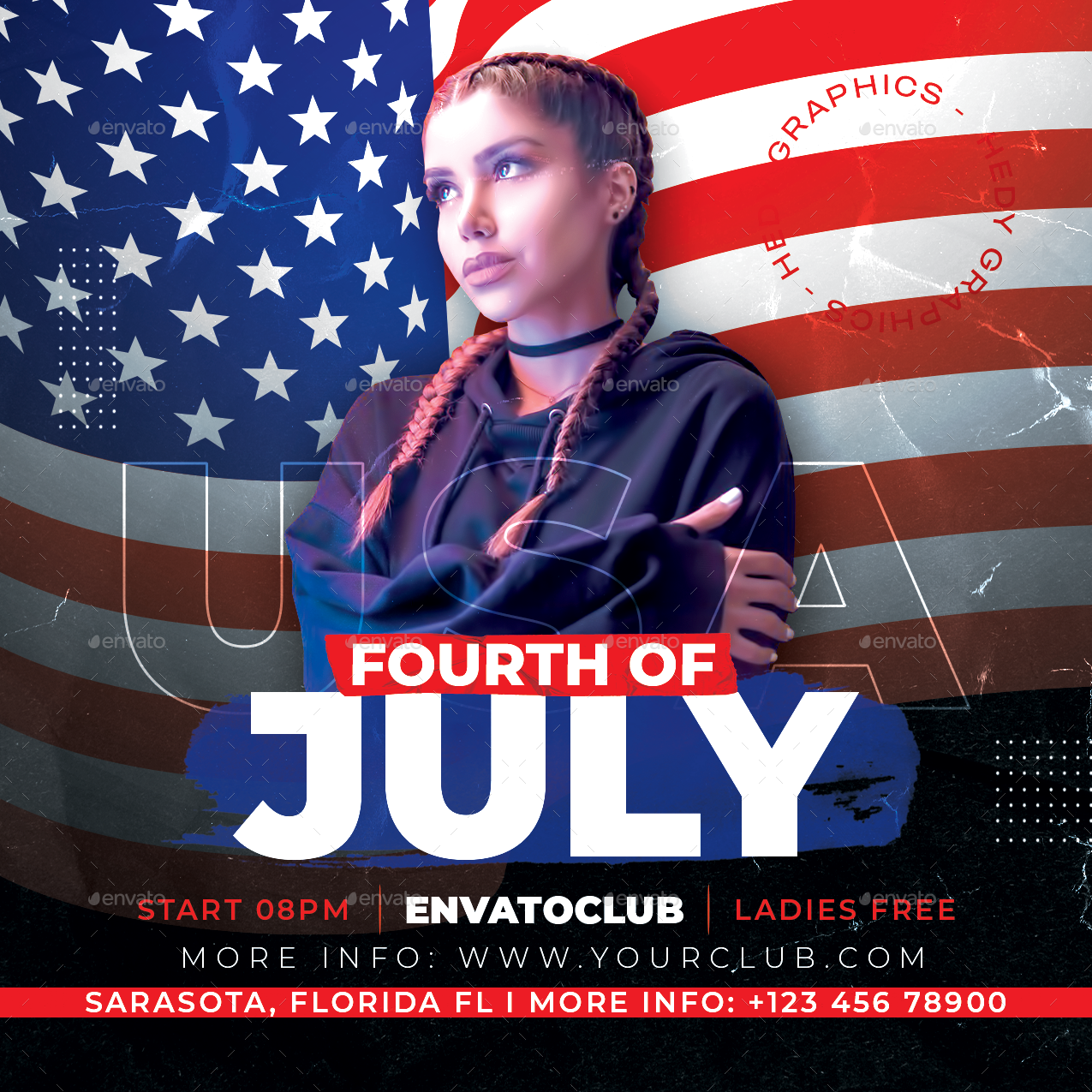 4th of July Flyer Bundle, Print Templates | GraphicRiver