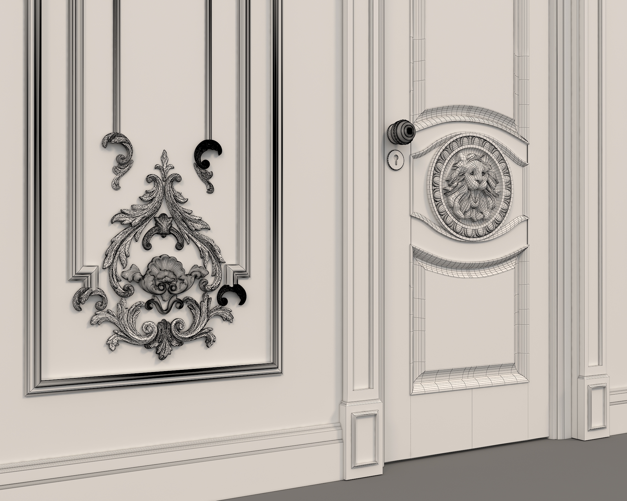 European Style Interior Wall Decoration 8 by nhattuankts | 3DOcean