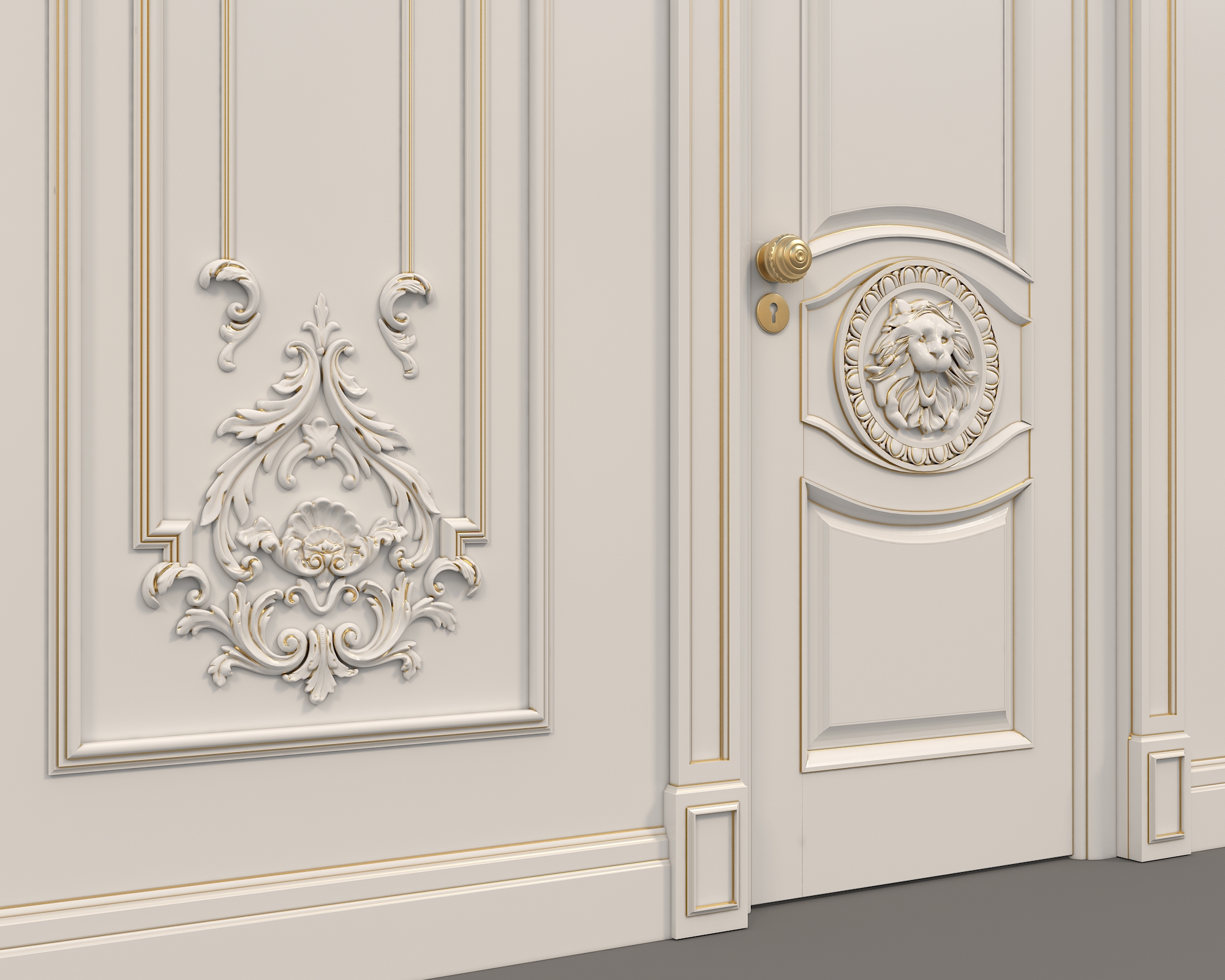 European Style Interior Wall Decoration 8 by nhattuankts | 3DOcean