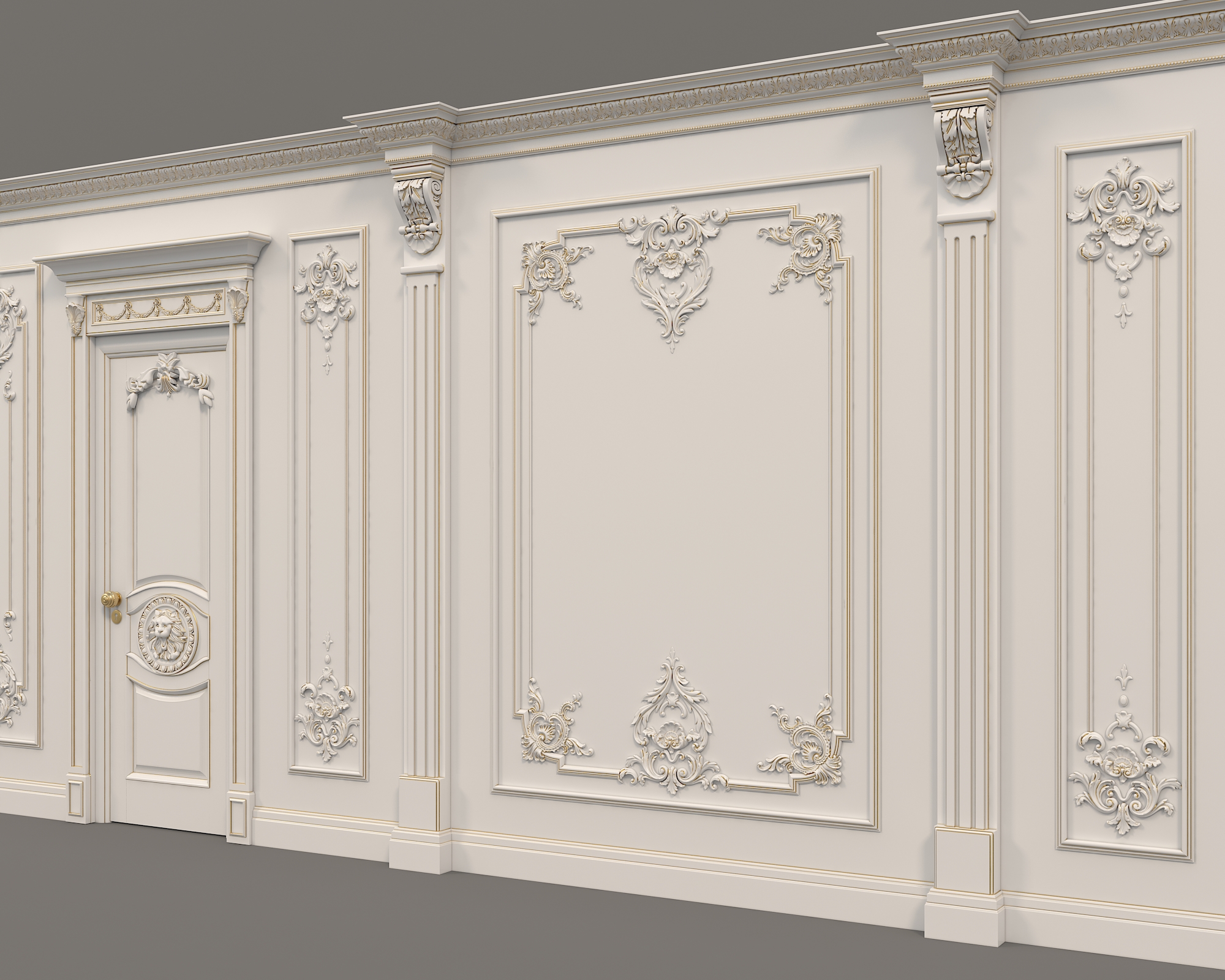 European Style Interior Wall Decoration 8 by nhattuankts | 3DOcean