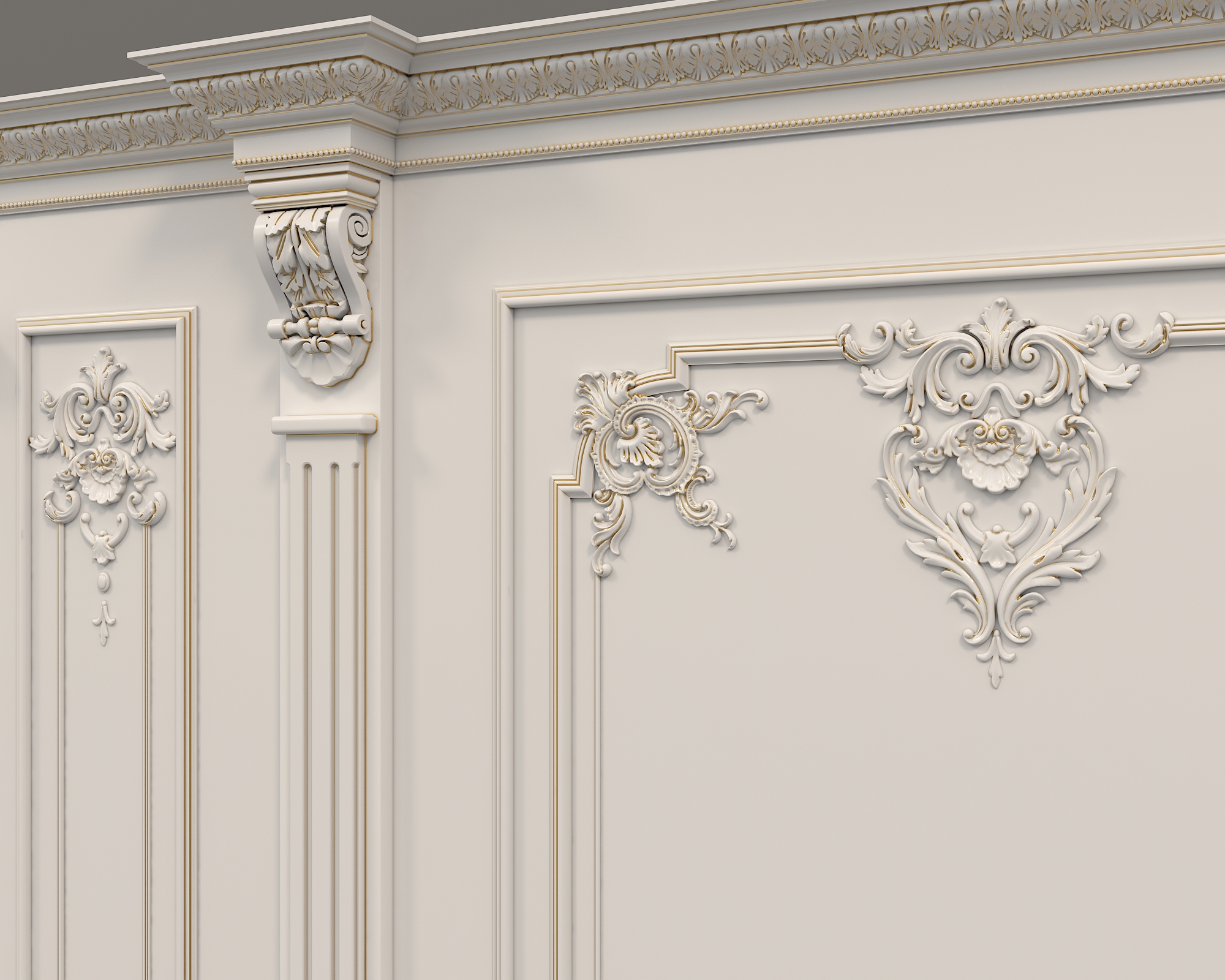 European Style Interior Wall Decoration 8 by nhattuankts | 3DOcean