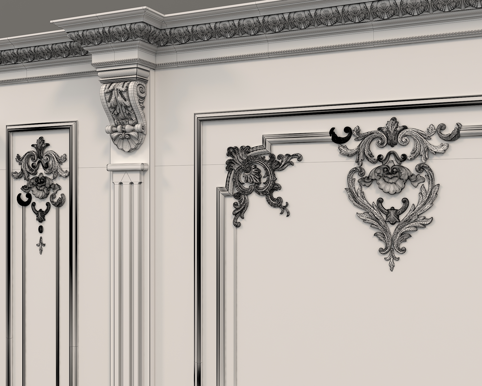 European Style Interior Wall Decoration 8 by nhattuankts | 3DOcean