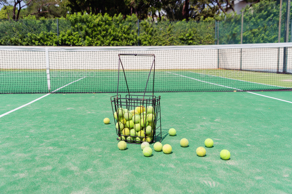Tennis court, sport and recreation activity field in outdoor national ...