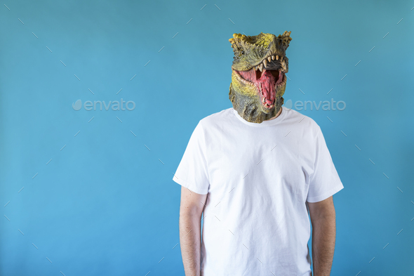 dinosaur-headed man Stock Photo by dfuentesphotostock | PhotoDune