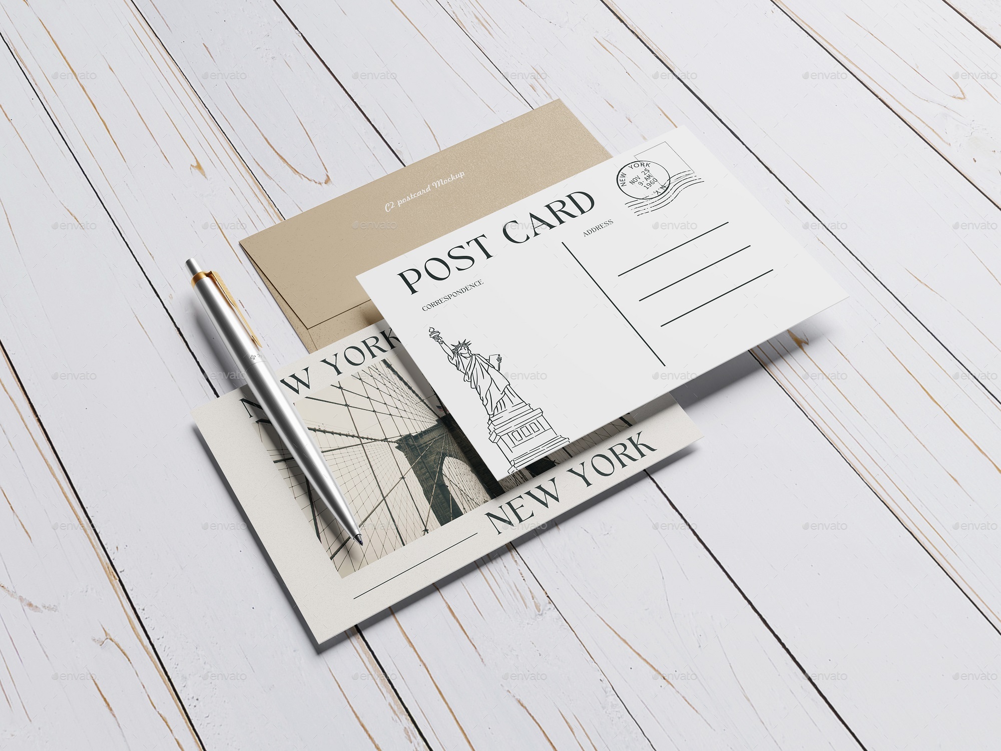 Postcard Mockup, Graphics | GraphicRiver