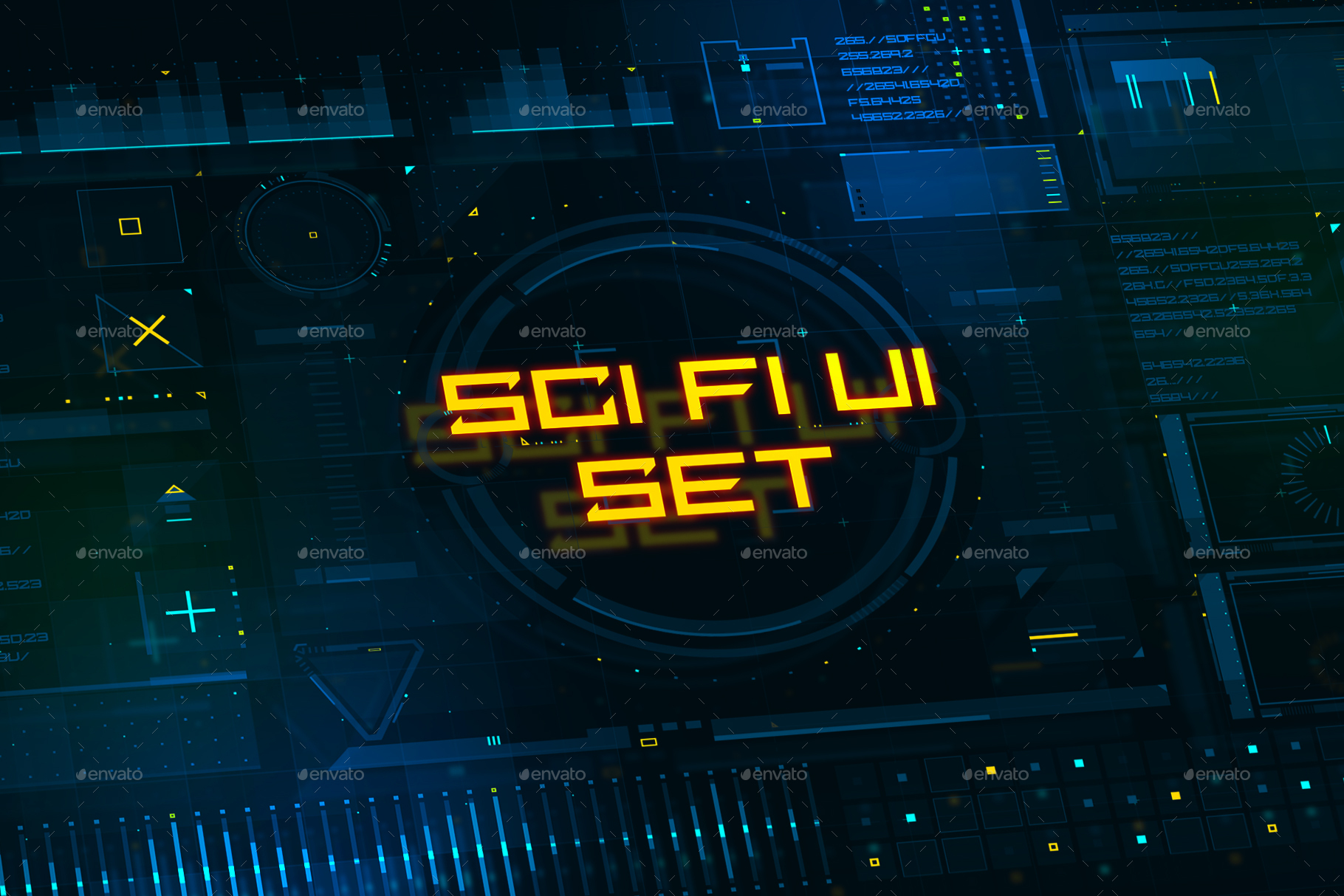 Sci Fi UI Set, Game Assets | GraphicRiver