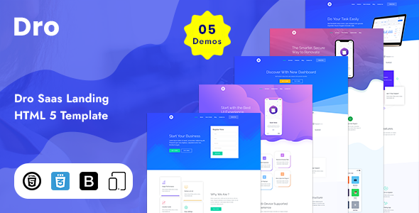Dro - Saas HTML Template by YogsThemes | ThemeForest