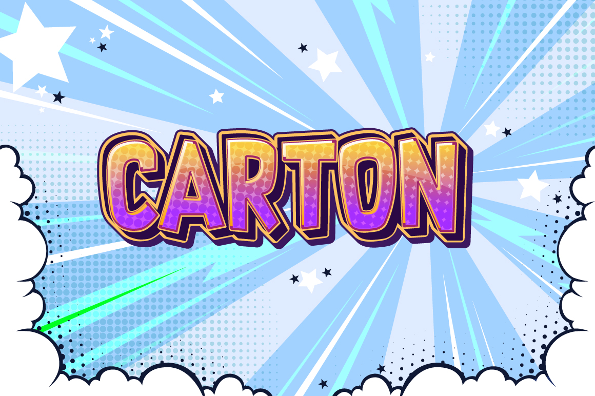 Comic Book Text Effects for Illustrator, Add-ons | GraphicRiver