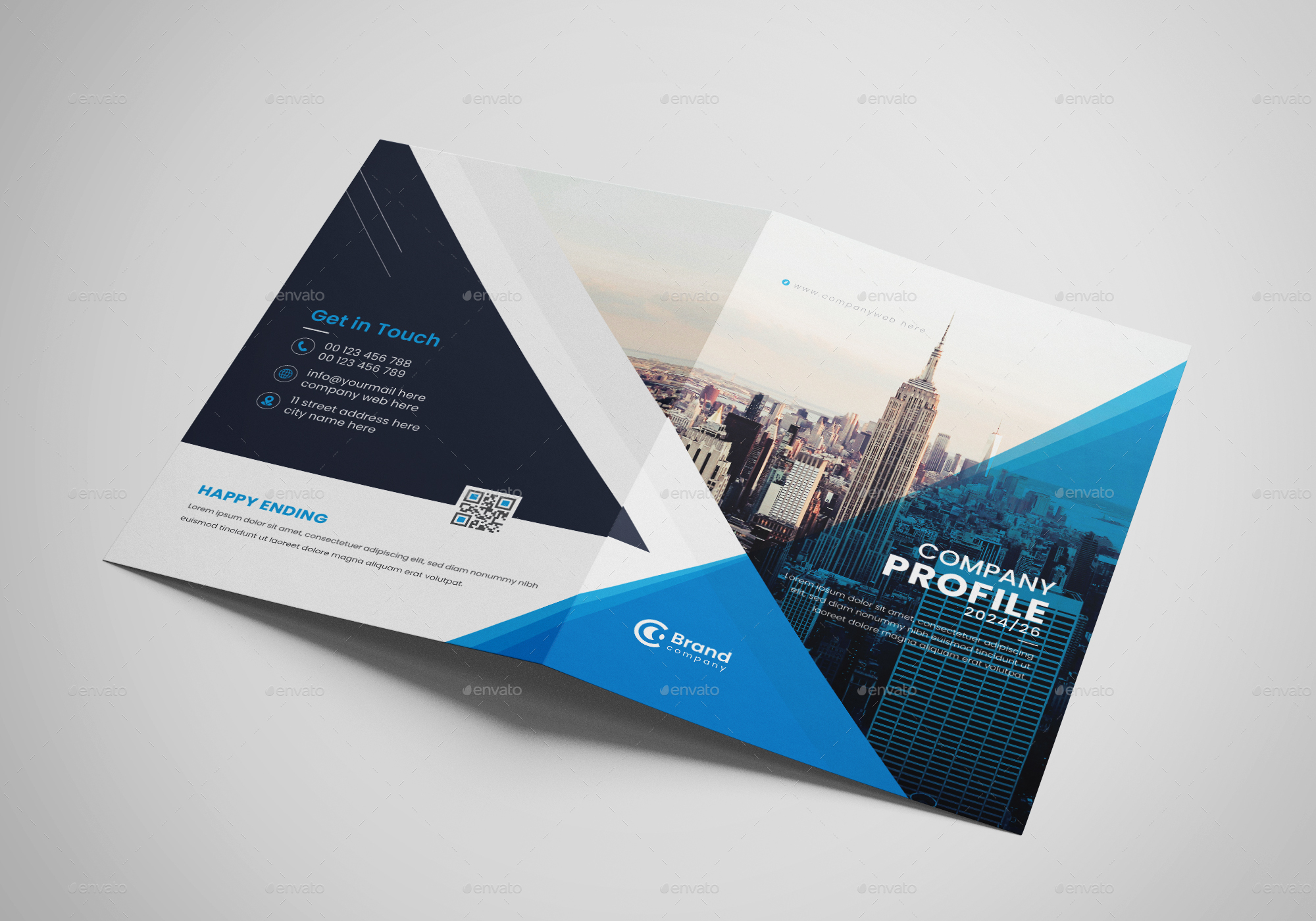 Bi-Fold Brochure Template, Print Templates | GraphicRiver