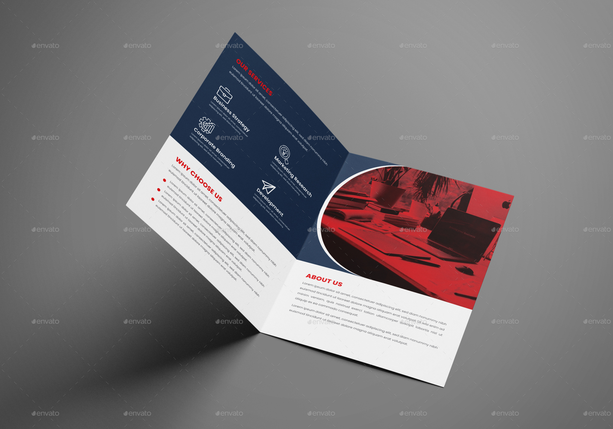 Bi-Fold Brochure Template, Print Templates | GraphicRiver