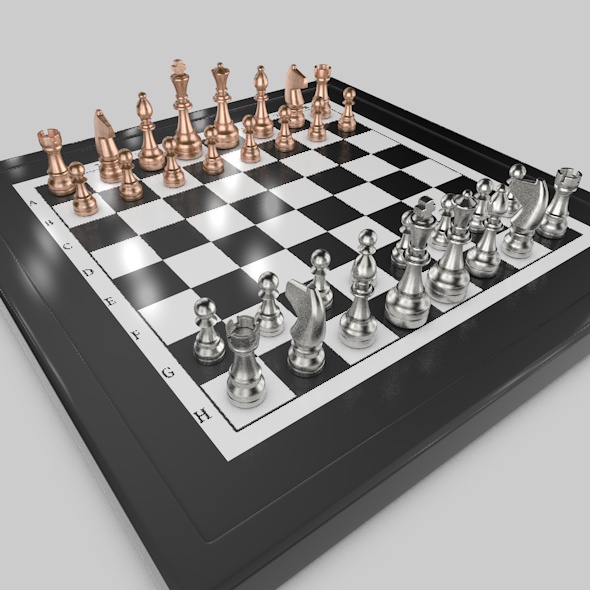 cool realistic chess games in 3D models by laytonwang | 3DOcean