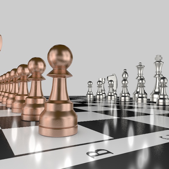 cool realistic chess games in 3D models by laytonwang | 3DOcean
