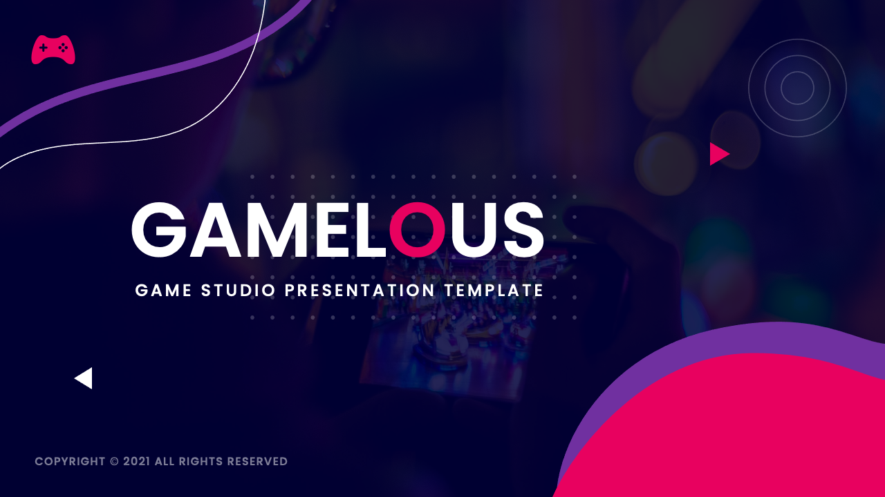 Gamelous - Game Studio Google Slides Template, Presentation Templates