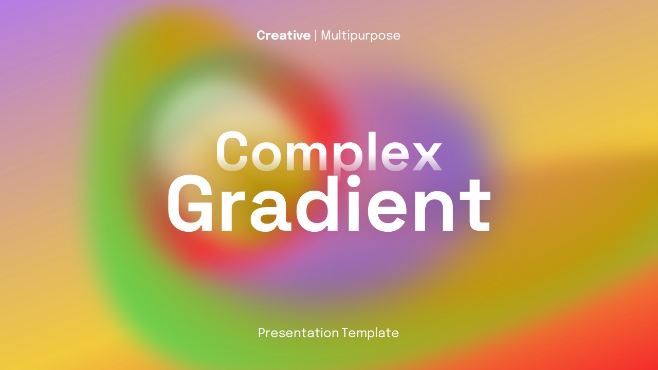 Complex Gradient Creative Multipurpose PowerPoint Template ...
