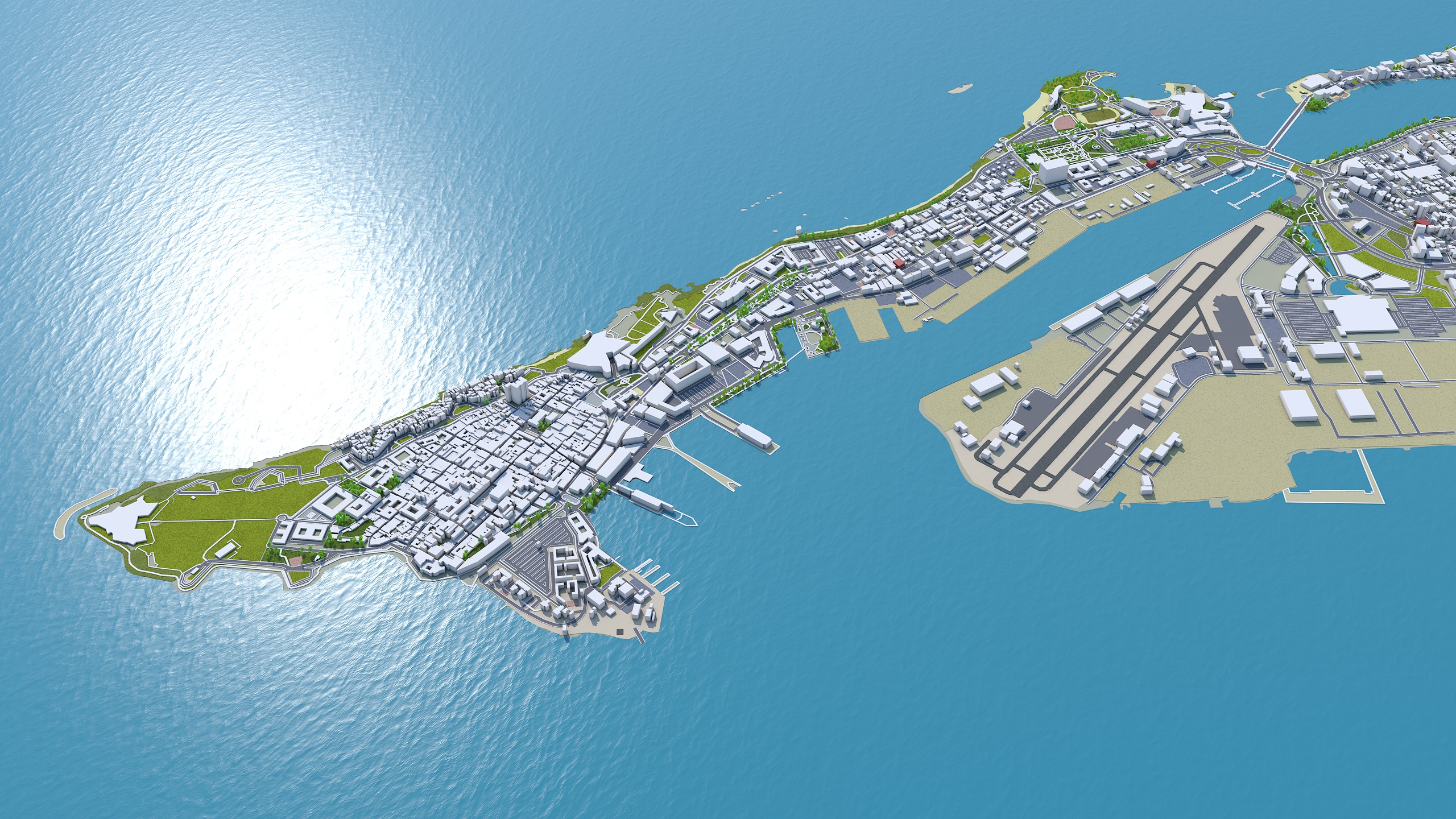 Puerto city Rico 3d model 200km by TurboCG | 3DOcean