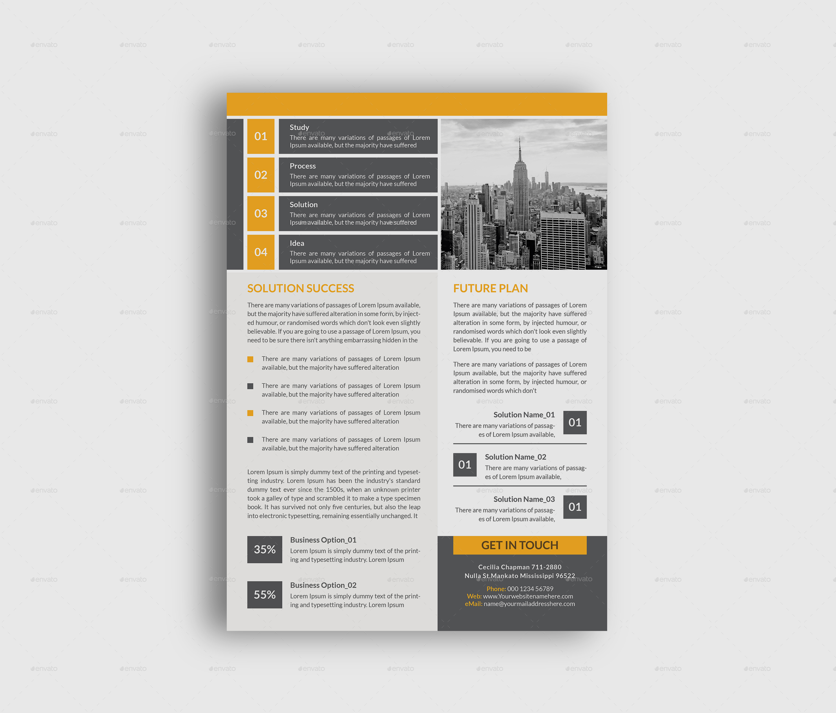 Case Study Template, Print Templates | GraphicRiver