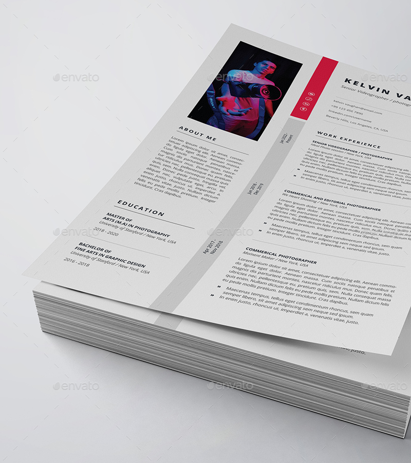 Resume/CV (2 Page), Print Templates | GraphicRiver