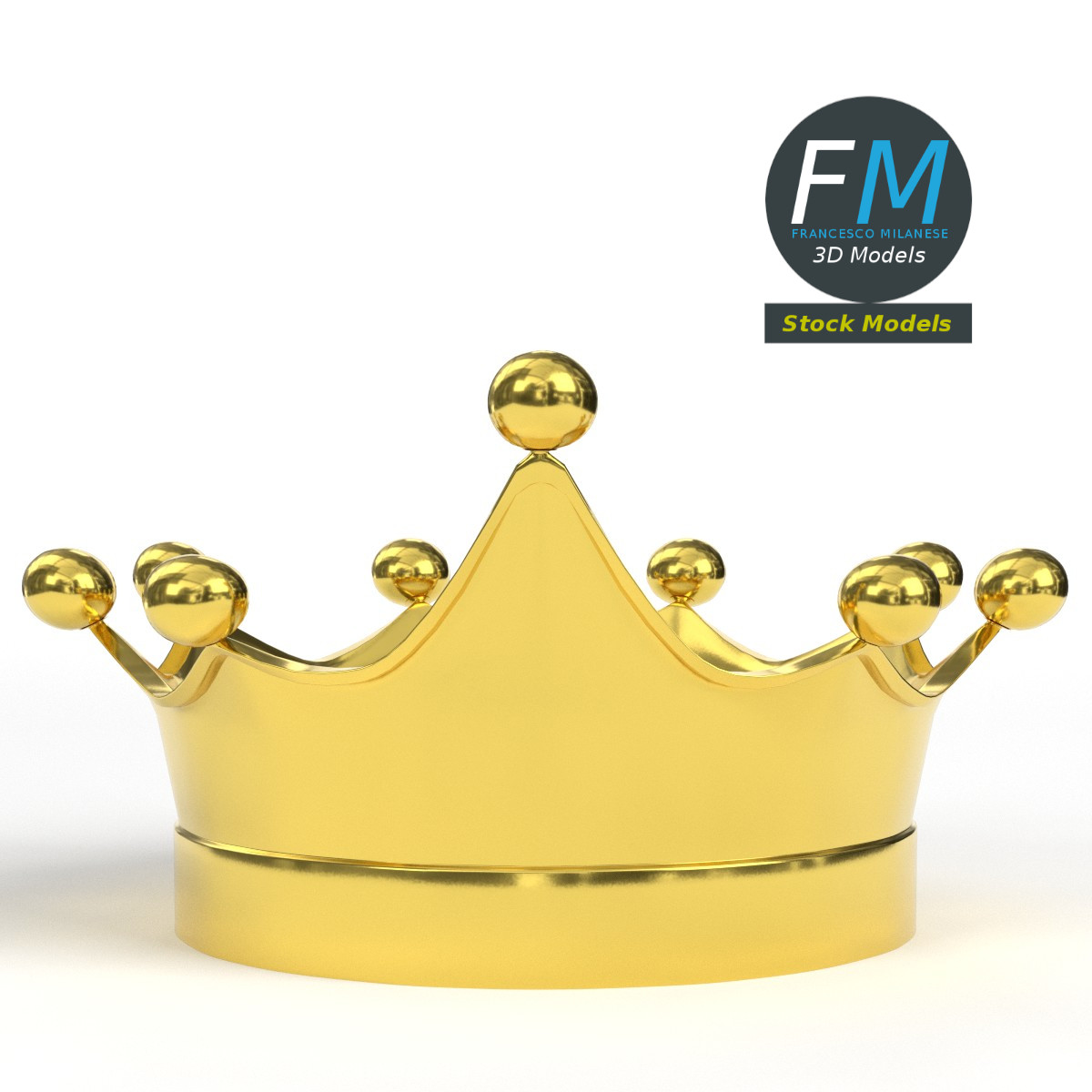 Gold crown 7 by FrancescoMilanese85 | 3DOcean