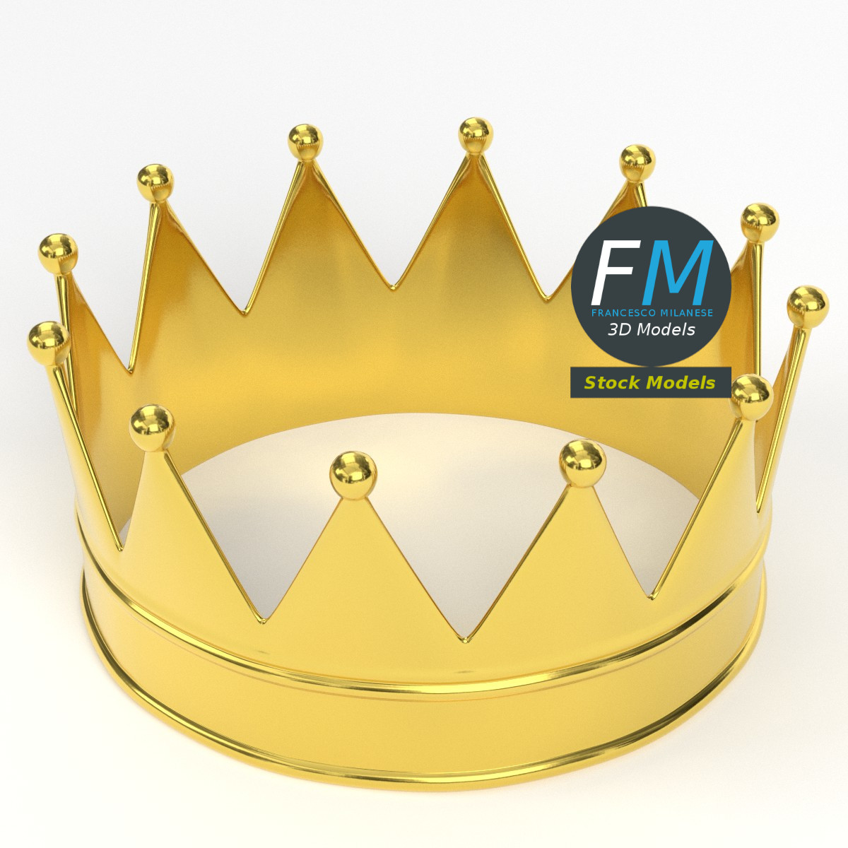 Gold crown 9 by FrancescoMilanese85 | 3DOcean