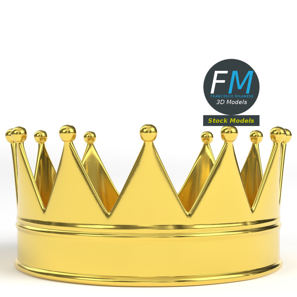 Gold crown 9 by FrancescoMilanese85 | 3DOcean