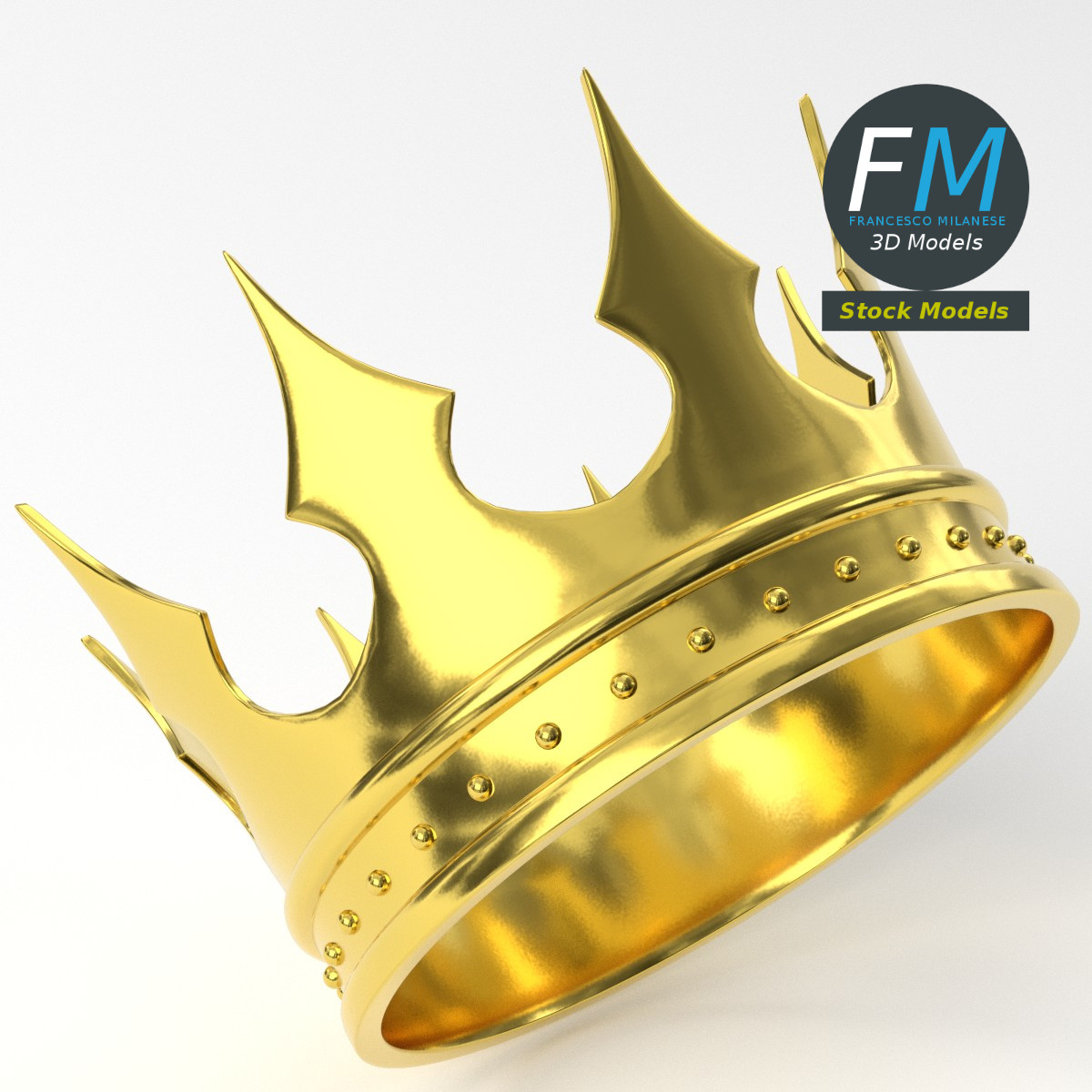 Gold crown 12 by FrancescoMilanese85 | 3DOcean