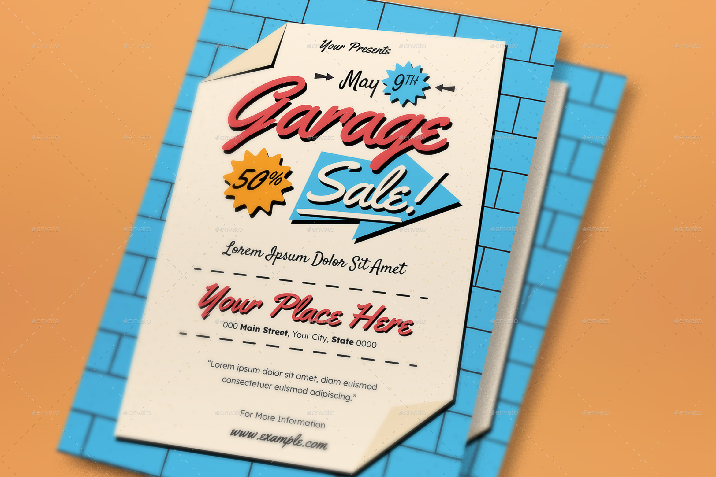 Garage Sale Flyer Set, Print Templates | GraphicRiver