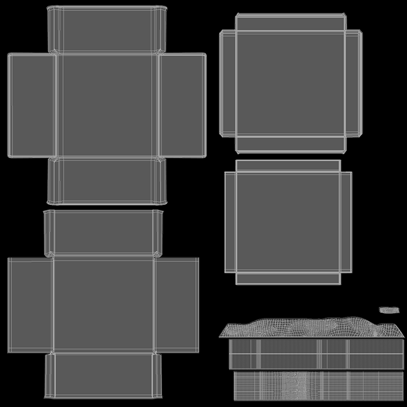 Gift boxes set - 6 box shapes by rebrandy | 3DOcean