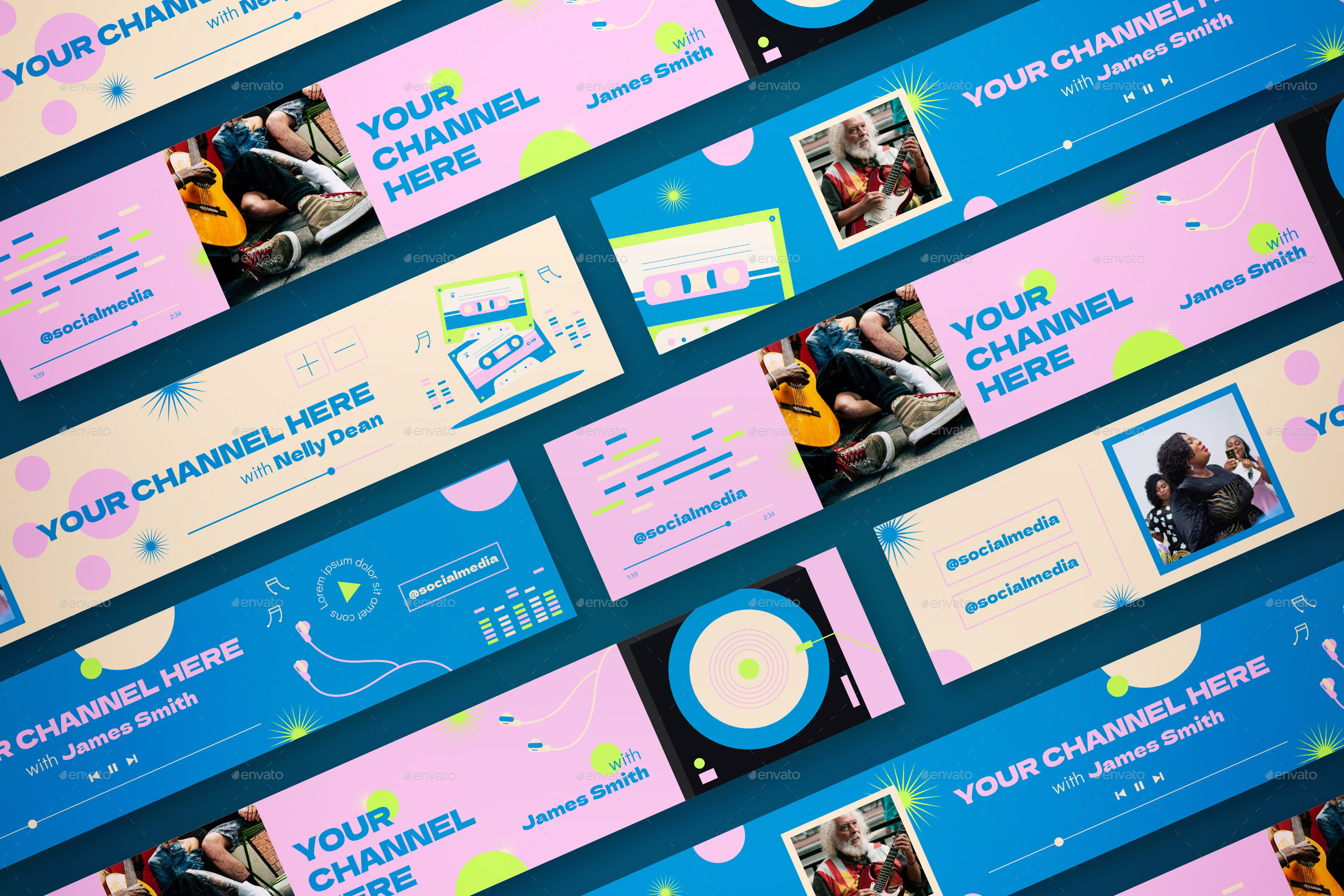 Music Youtube Cover, Web Elements | GraphicRiver