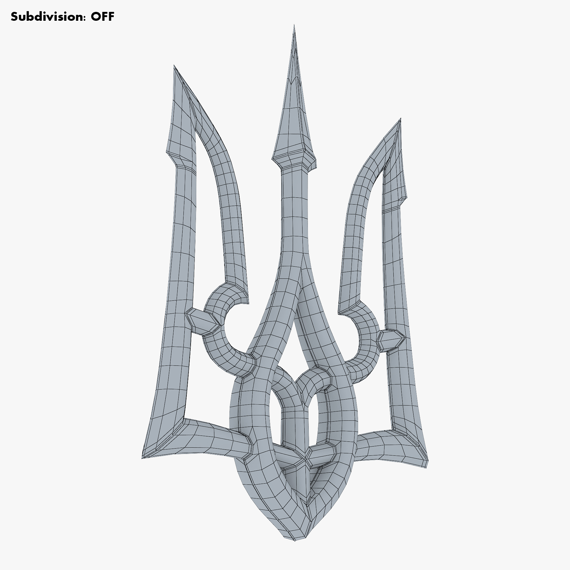 Stylized Ukrainian Tryzub M 3 by Zurel | 3DOcean