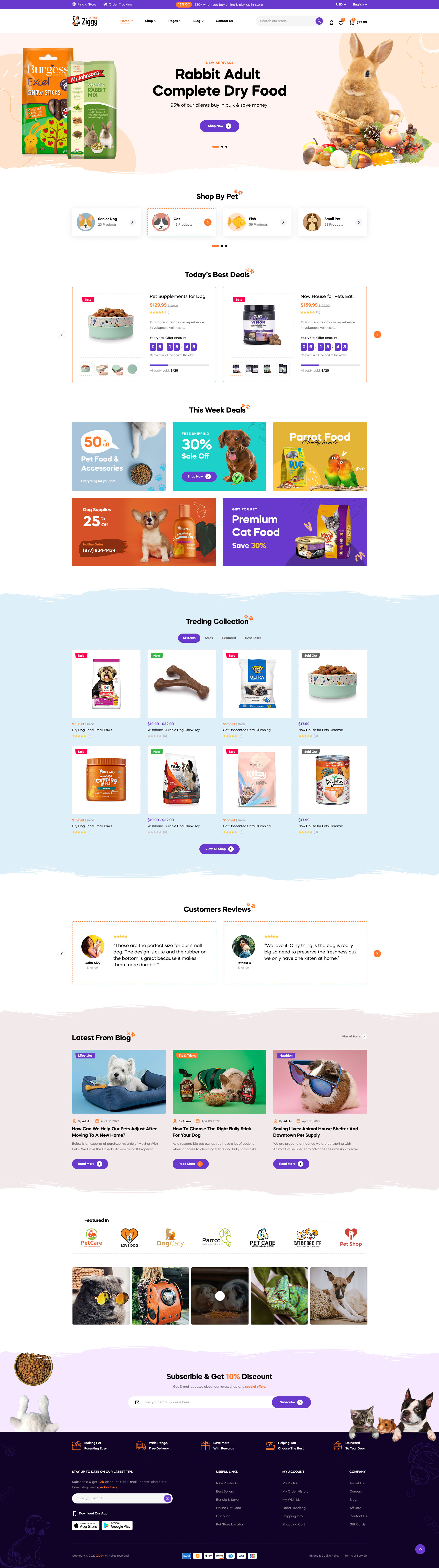 Ziggy - Pet Shop WordPress Theme by themelexus | ThemeForest