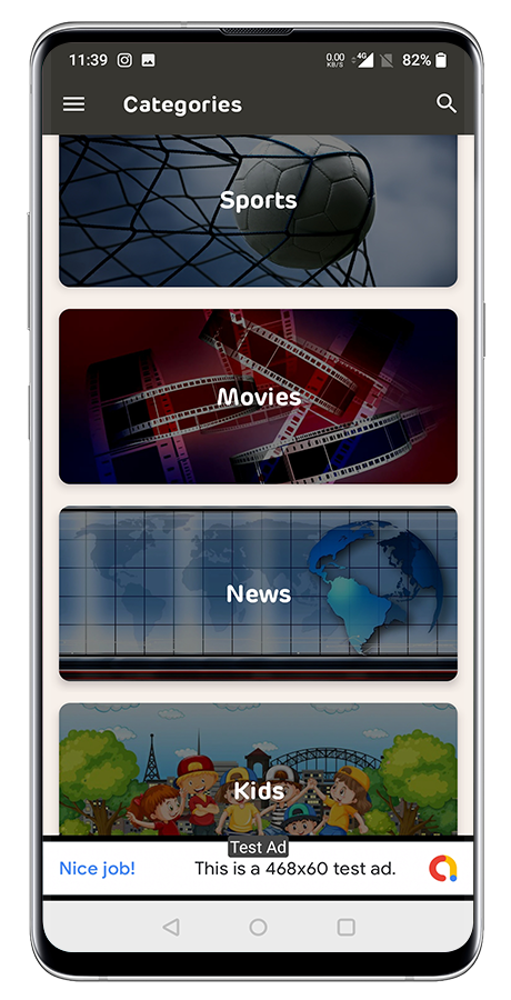 AndroTV - Android Multiple TV Channels App (Live Streaming) by AndroMOB