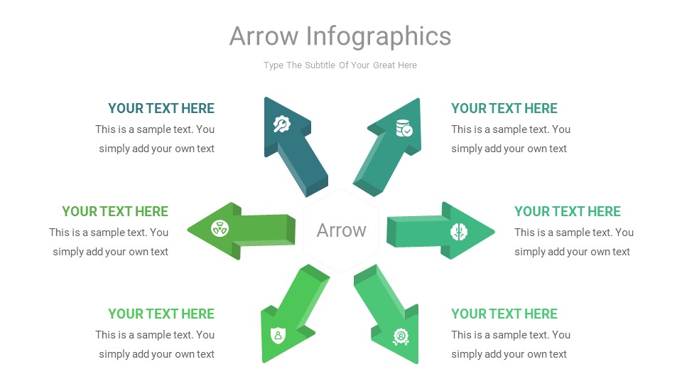Arrow Infographics Google Slides Template Diagrams by SOOZ_ART ...