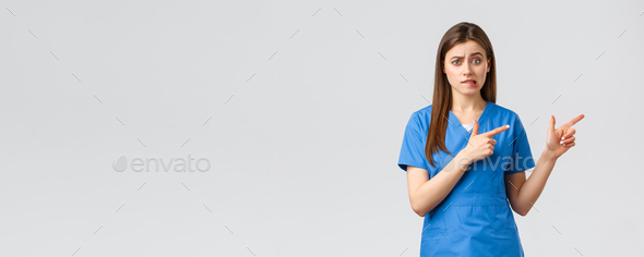 Healthcare workers, prevent virus, insurance and medicine concept ...