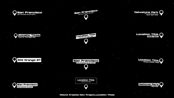 Location Titles | Premiere Pro Templates, Premiere Pro Templates ...
