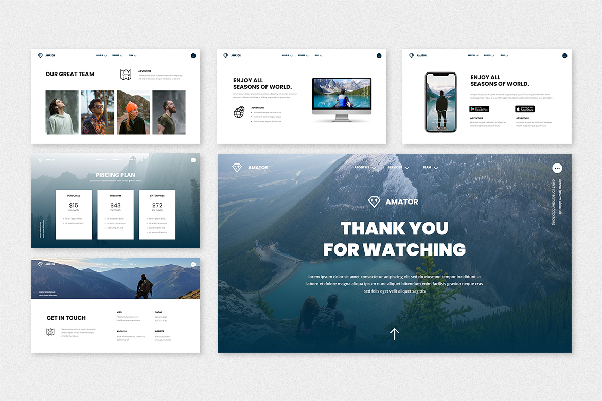 Amator - Adventure PowerPoint Template, Presentation Templates ...
