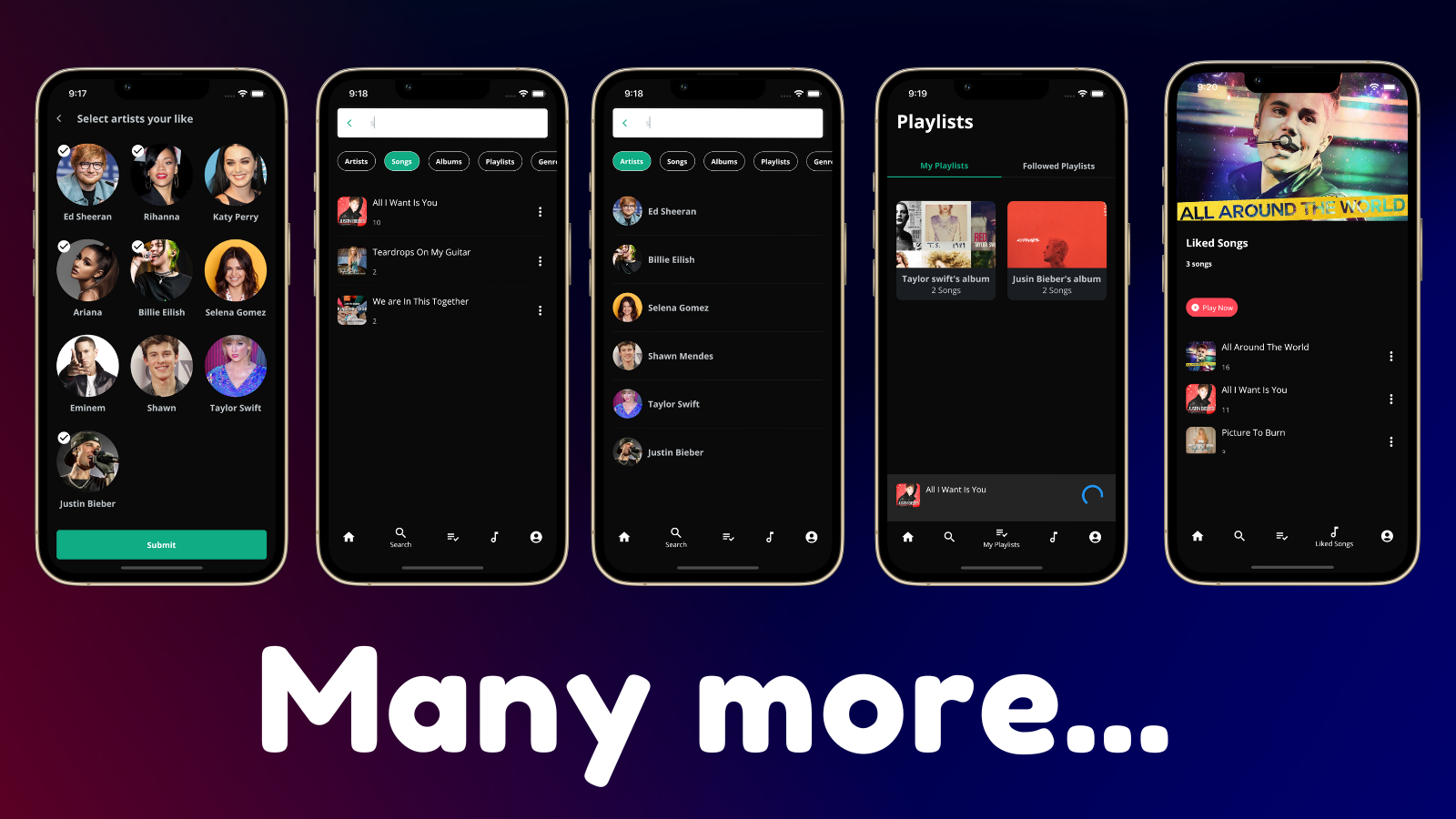 4 in 1 - Music streaming complete solution, iOS, Android, Admin and ...