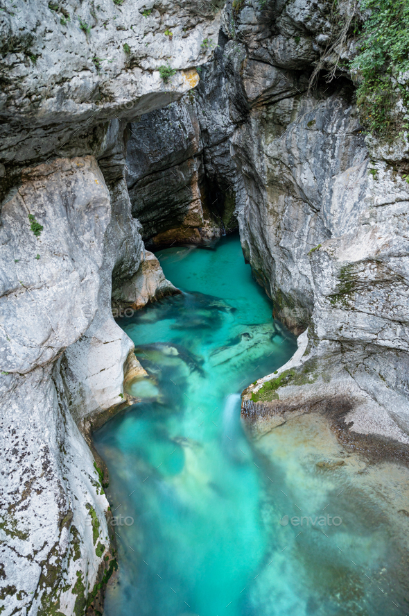Big gorge of soca river Stock Photo by Gajus-Images | PhotoDune