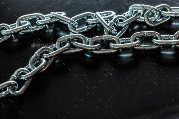 Strong chain black background Stock Photo by FabrikaPhoto | PhotoDune