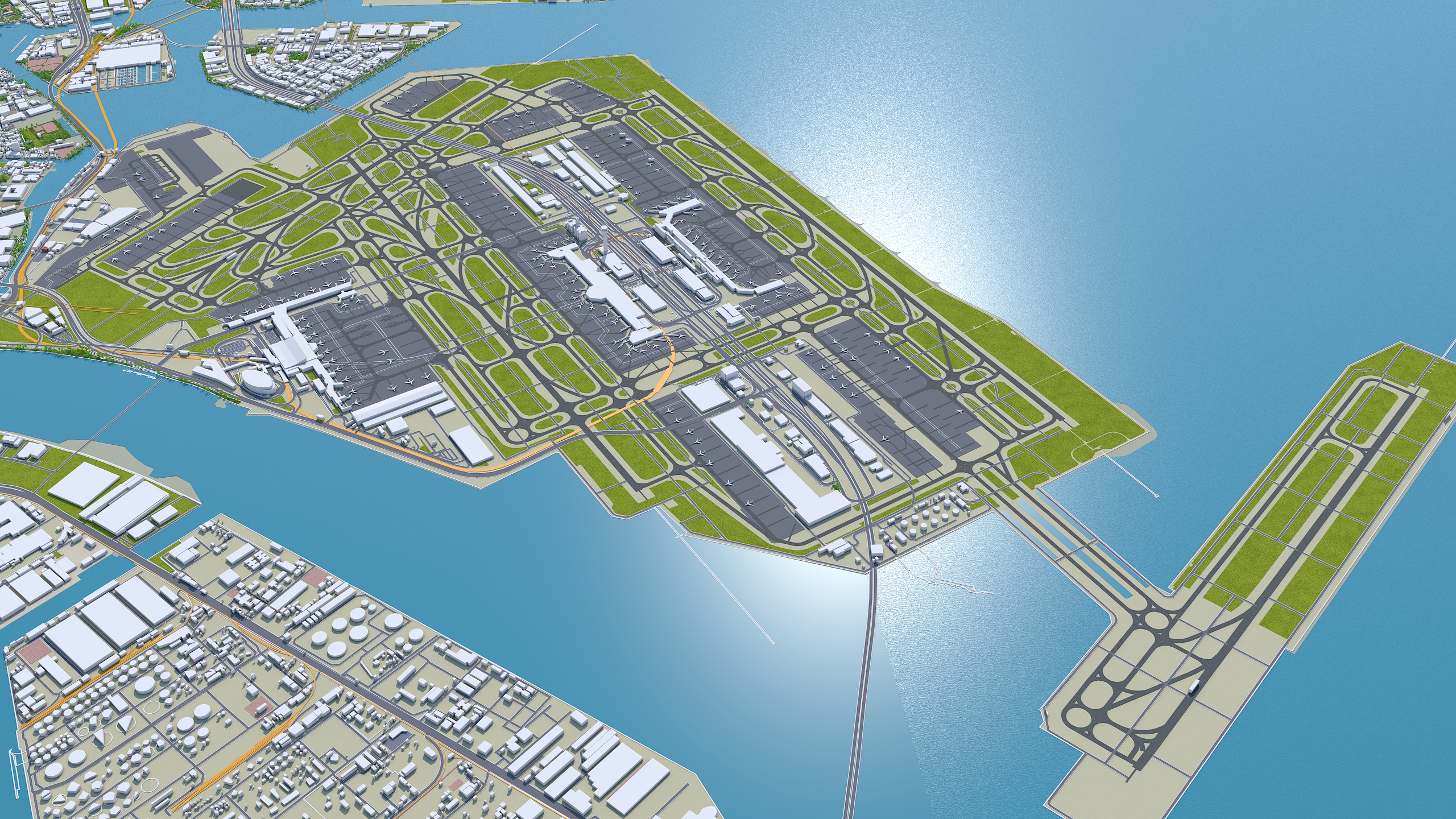 Tokyo city japan 3d model 100km by TurboCG | 3DOcean