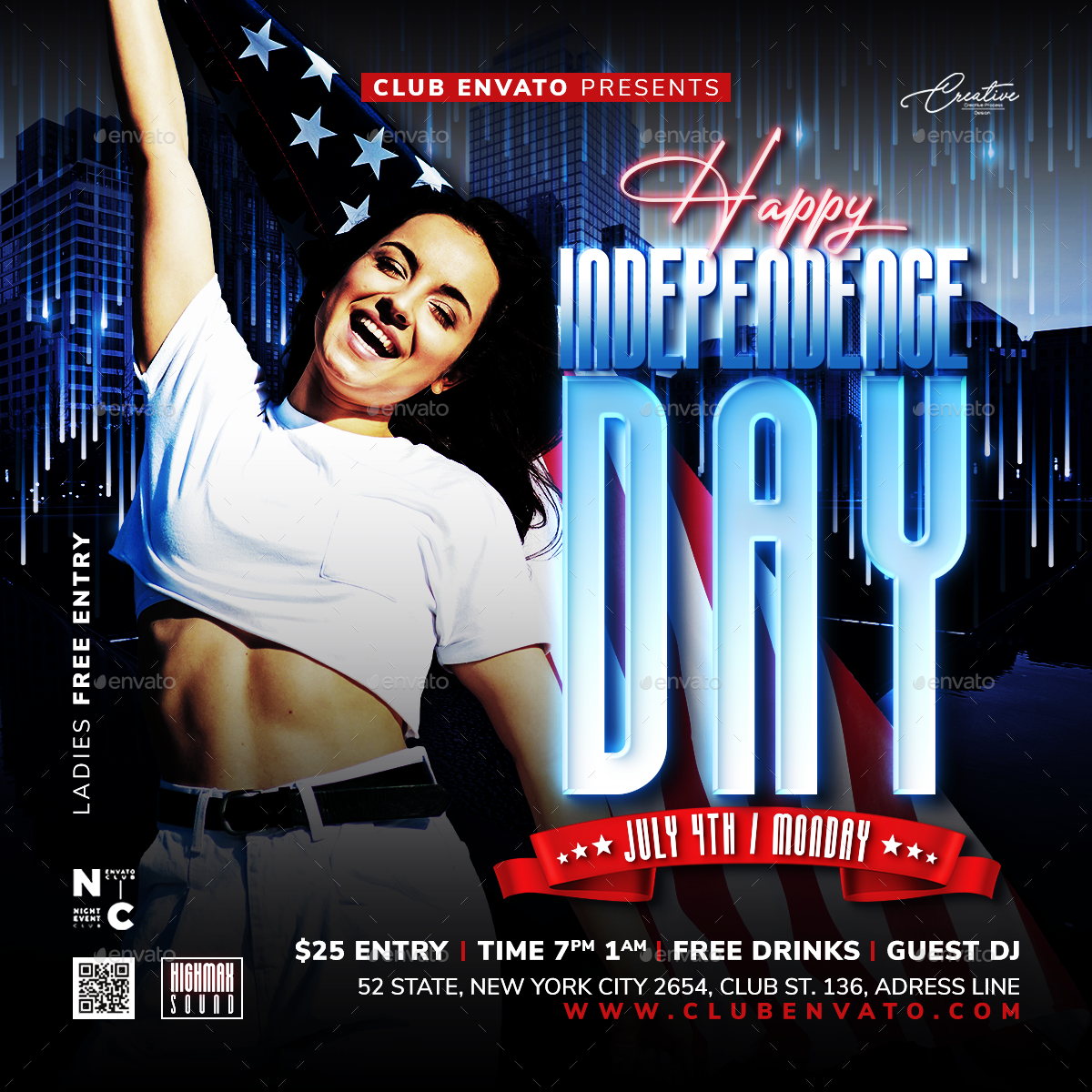 Independence Day Flyer | 4th of July Flyer | Fourth of July Flyer ...