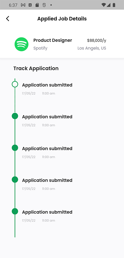Hires - Job Finder Flutter App UI Template by dokkanagency | CodeCanyon