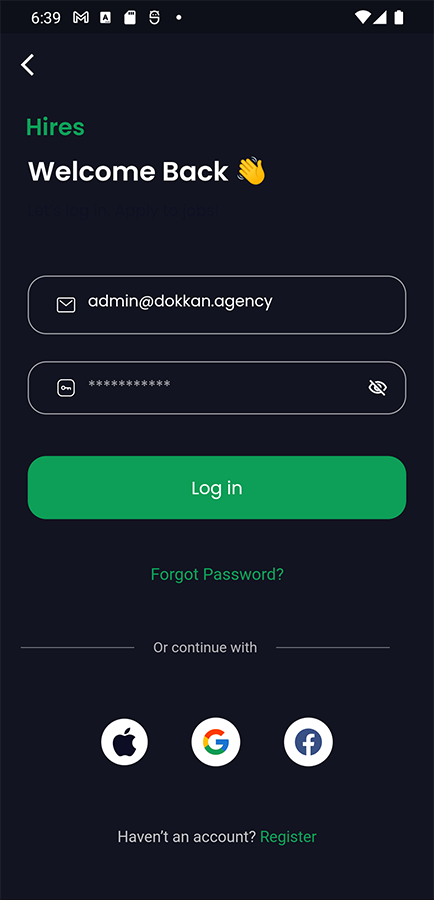 Hires - Job Finder Flutter App UI Template by dokkanagency | CodeCanyon