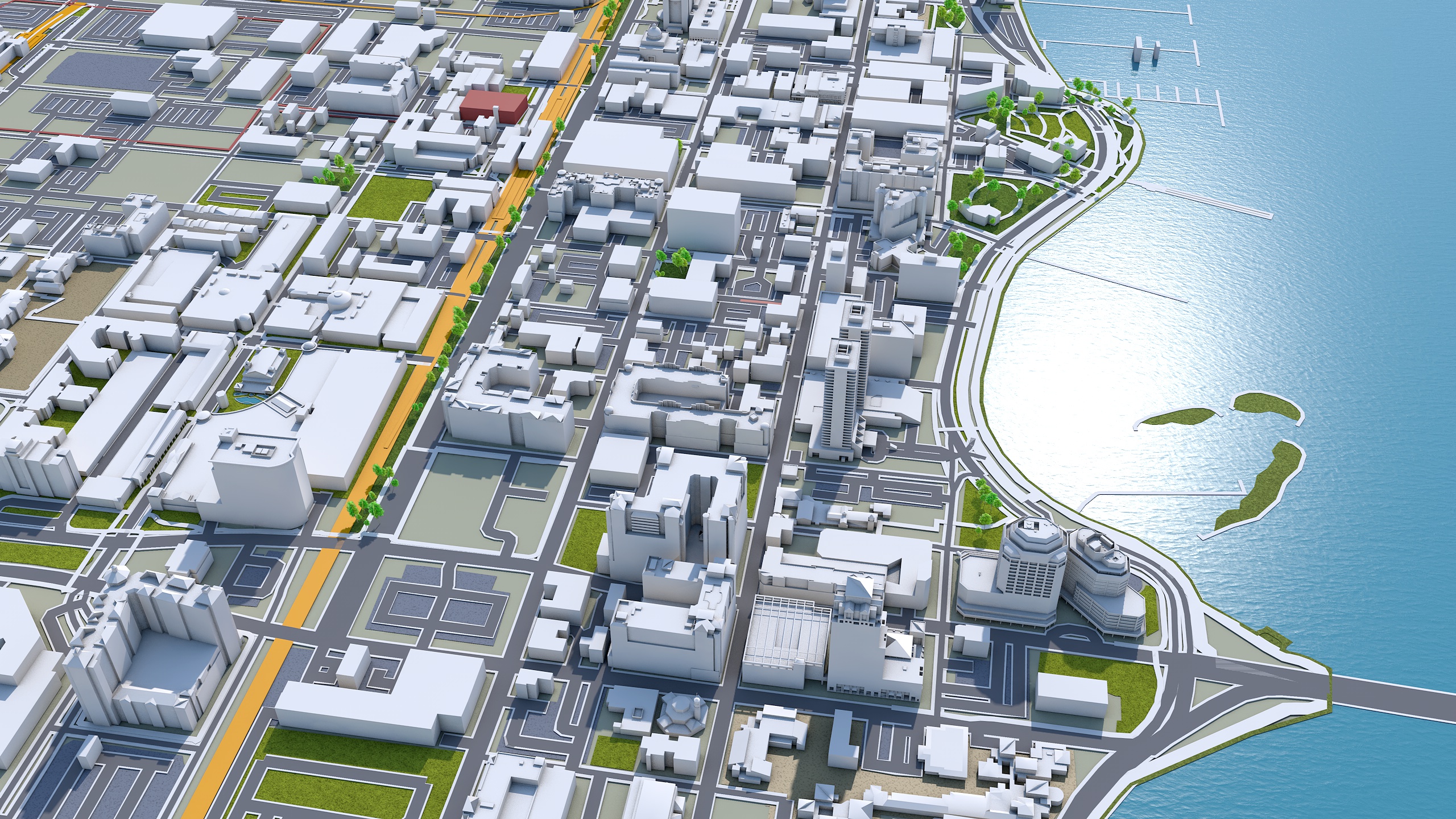 West Palm Beach city Florida USA 3d model 40km by TurboCG | 3DOcean