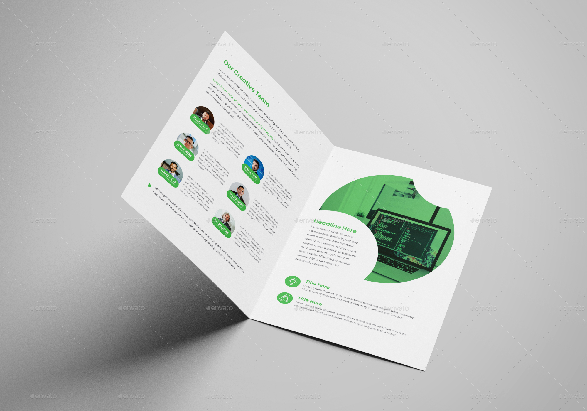Bi-Fold Brochure Template, Print Templates | GraphicRiver