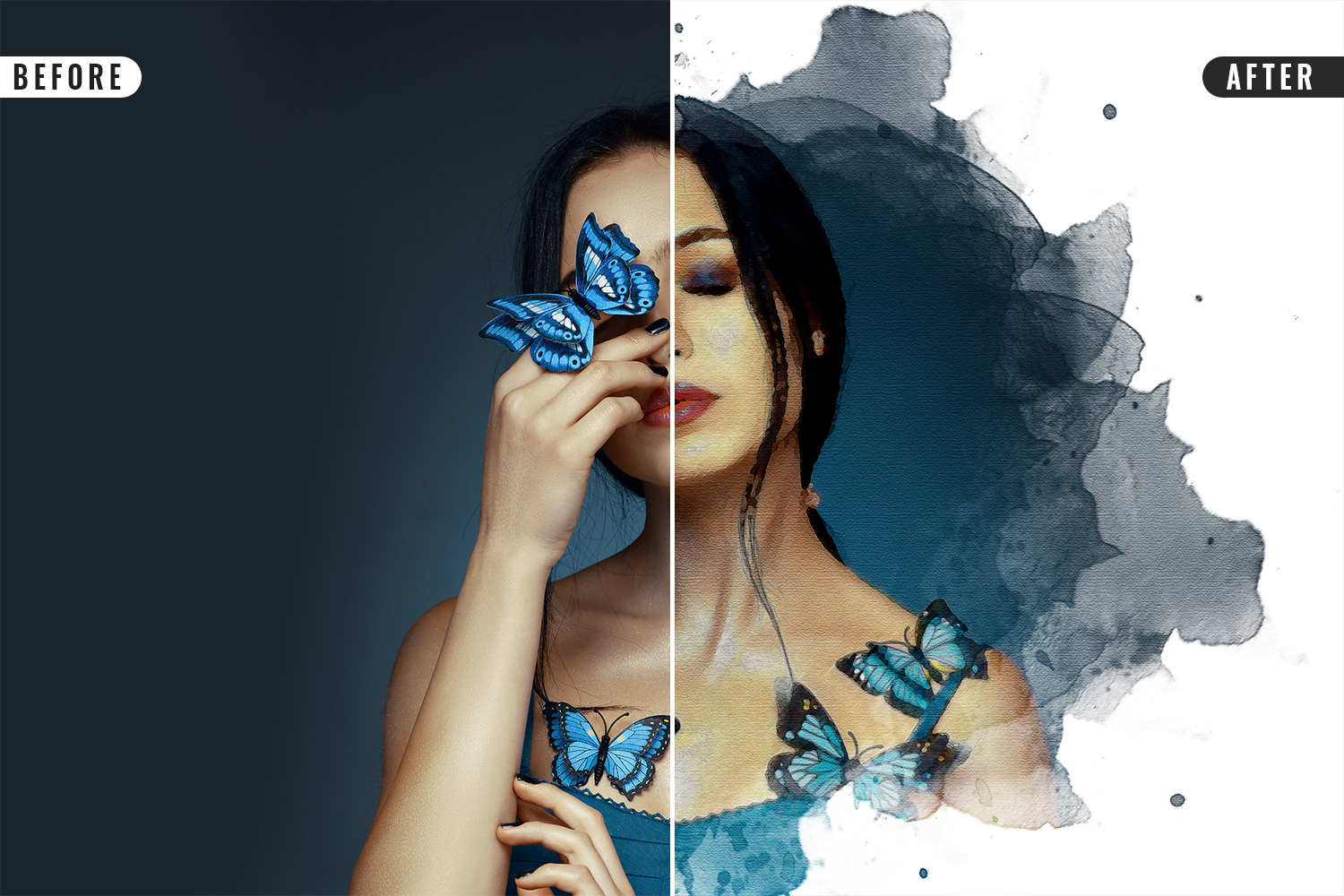 Watercolor Photo Effect, Add-ons | GraphicRiver