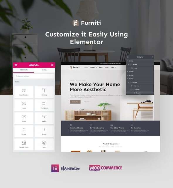Furniti - Furniture & Home Decor Store Elementor Pro Template Kit by ...