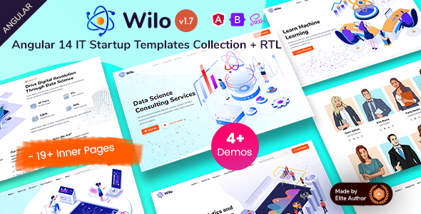 Wilo - IT & Technology Startup Angular 14 Templates Collection by EnvyTheme